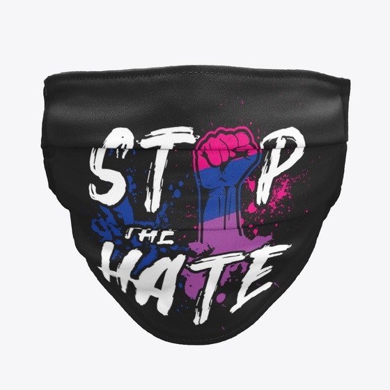 Stop The Hate For Bisexual Mask Official Products | Spring