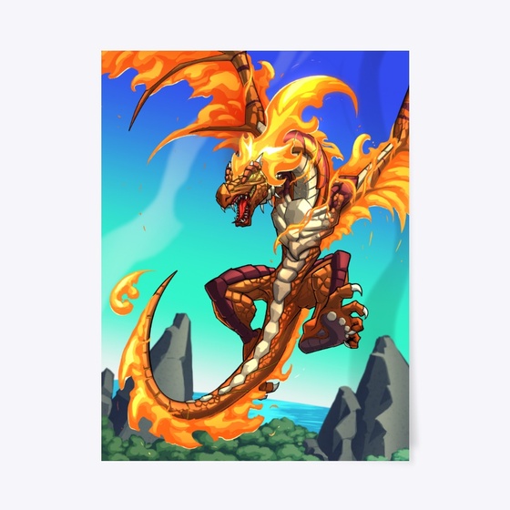 The Inferno Torch Storm Poster Products from PopCross Studios Store ...