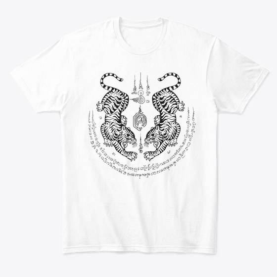Sak Yant Tattoo Seau Koo (Twin Tigers) Products from MinimalYant
