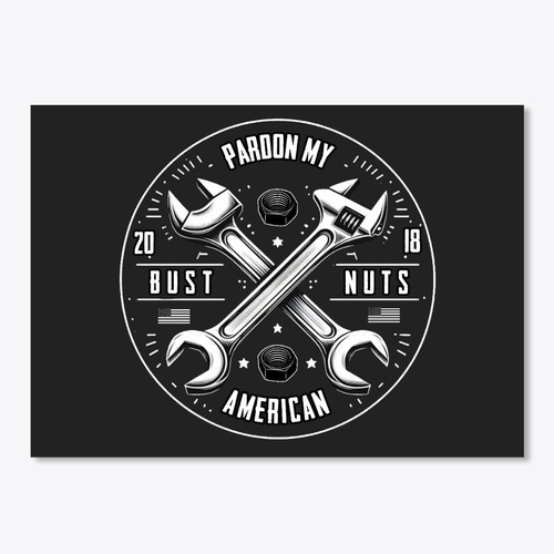 Pardon My American - Stickers
