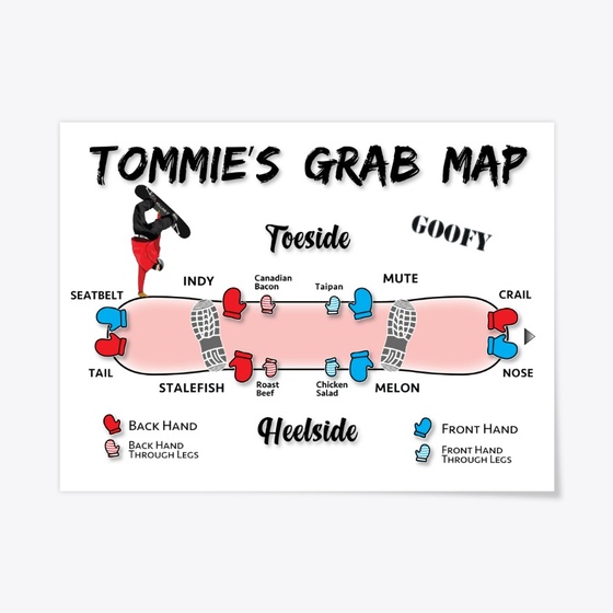 Grab Map Medium Poster Goofy Products from Snowboard Boss