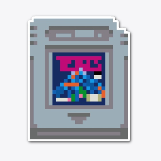 Pixel Art Tetris Gameboy Cartridge Products from Cartridge Series