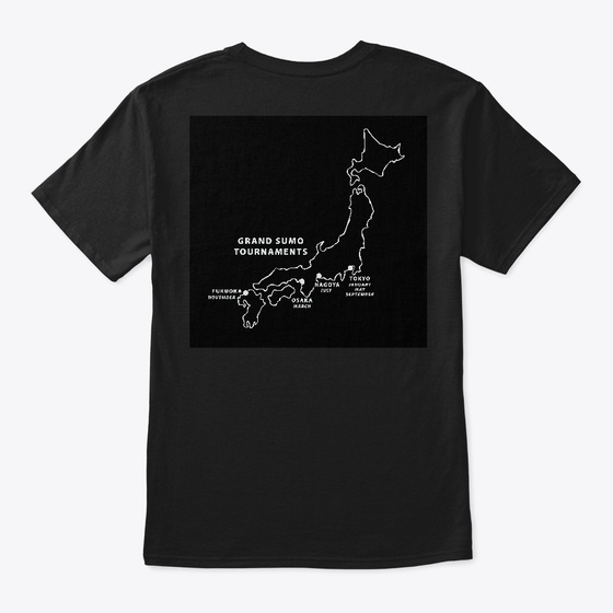 Sumo Basho Locations (Black) Products from Jason's Sumo shirts | Spring
