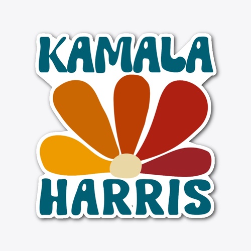 Luke Beasley Show - Kamala Harris Multi-Colored Flower TLBS