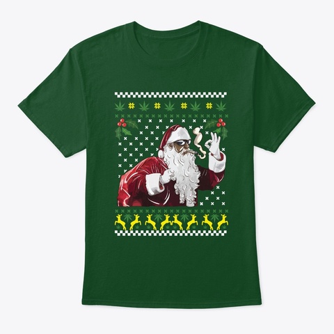 Black Santa Smoking Christmas Weed Products