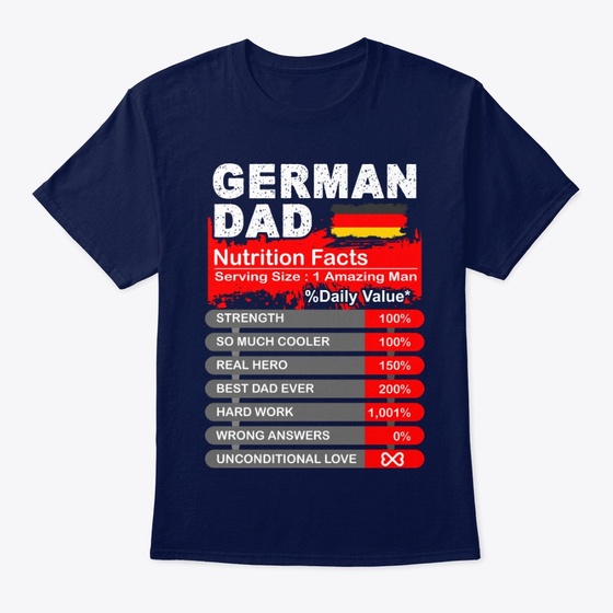 German Dad Facts Servings Products