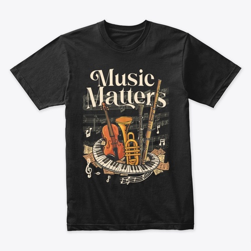 Music Matters - Men's Musical Instrument T-shirt